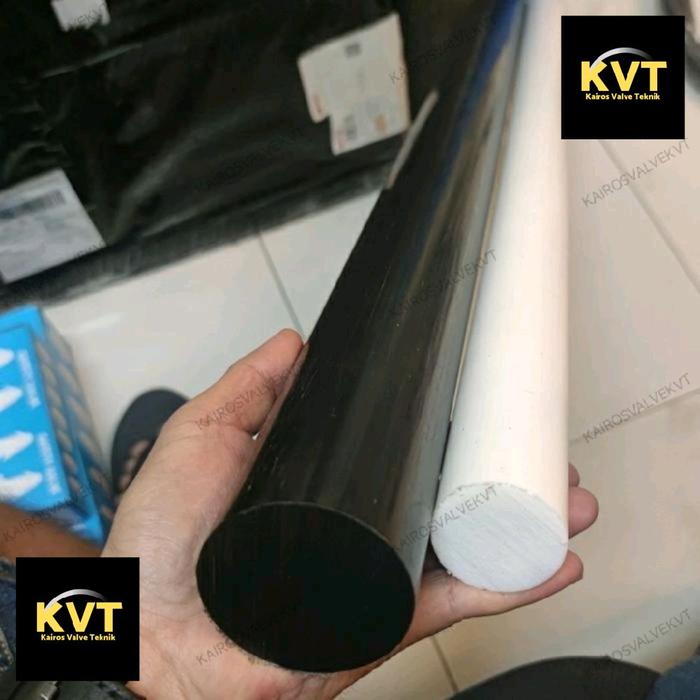 Jual POM Rod 12mm / PU Rod 12mm Hitam - Putih / POM Polycetal Batangan ...