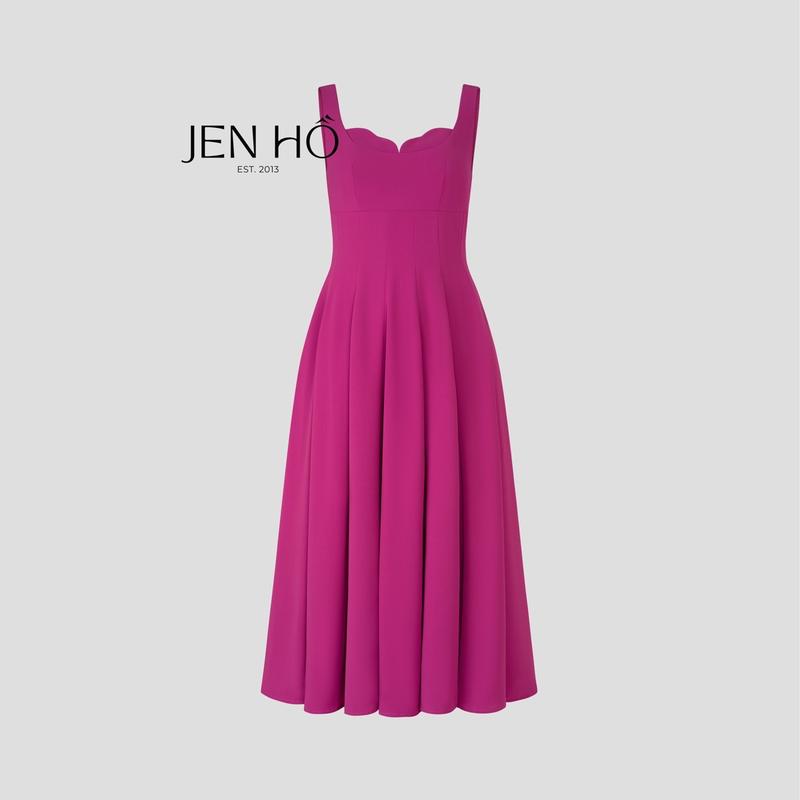 JEN HO Tailored (110) XS-3XL Blush Charm Women's midi dress - TikTok ...
