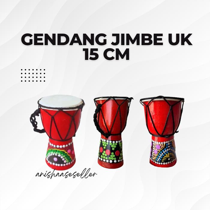 Promo Kendang Djembe Gendang Jimbe Uk 15 Cm Mainan Tradisional Anak ...