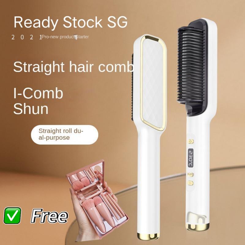 Christmas Hair Tool 2 In 1 Rectangular Curling Iron Straightener