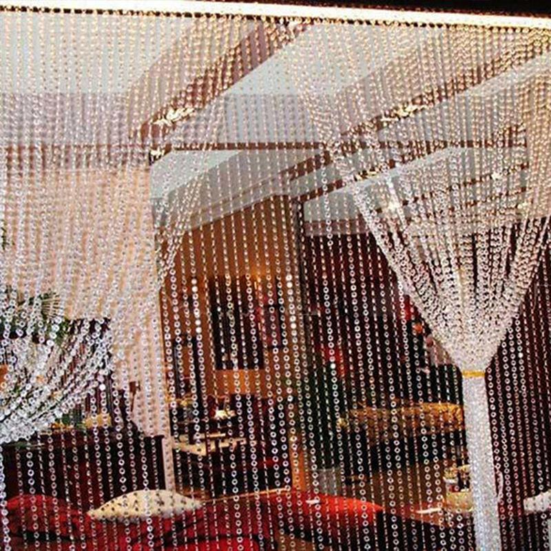 Sparkling Octagonal Beads 1 Meter Bead Curtain Transparent Acrylic ...