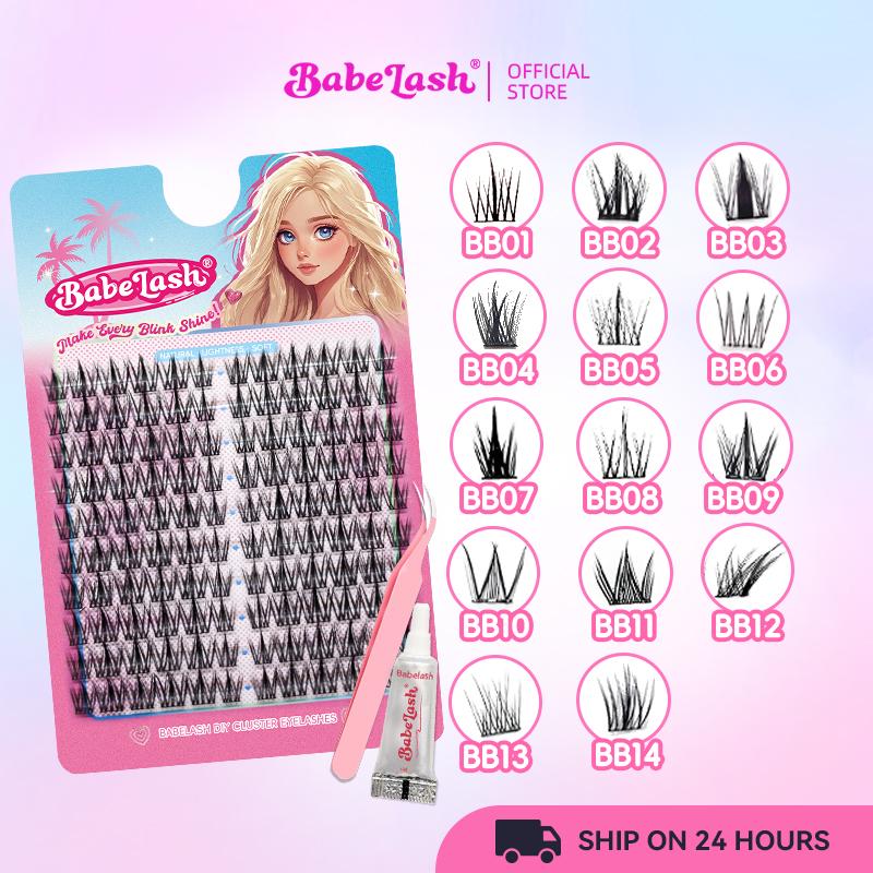 【Gift Glue & Tweezers】BABELASH eyelash extensions Set with glue ...