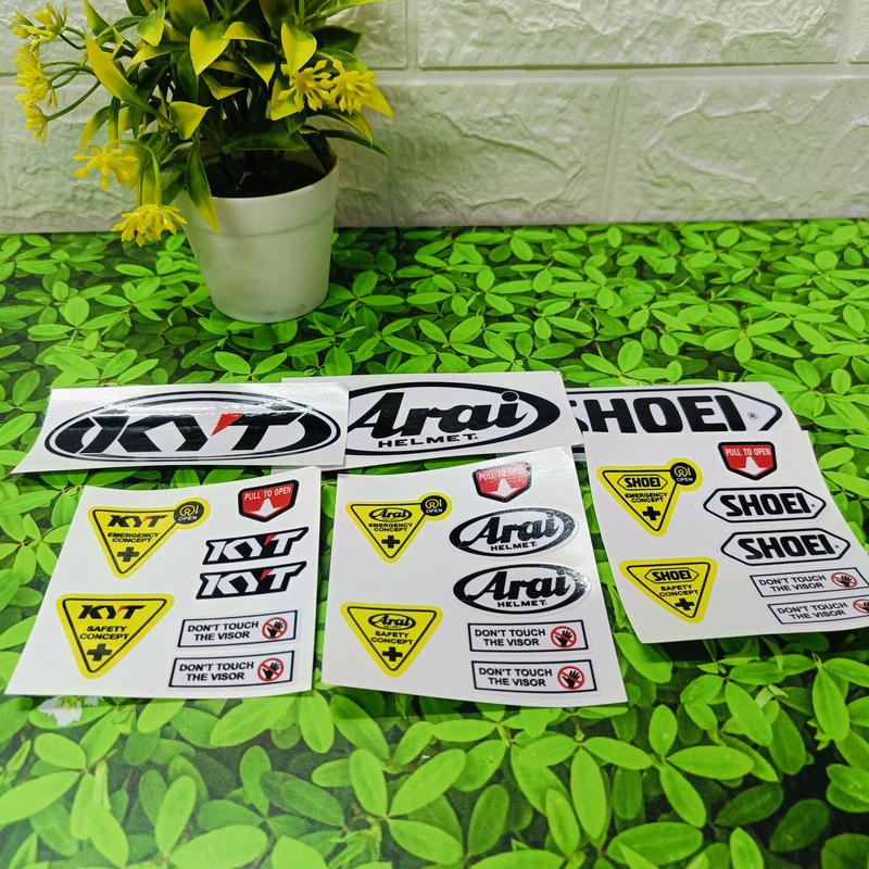Sticker Visor Shoei & KYT Stiker Visor Helmet (Waterproof) Ready ...
