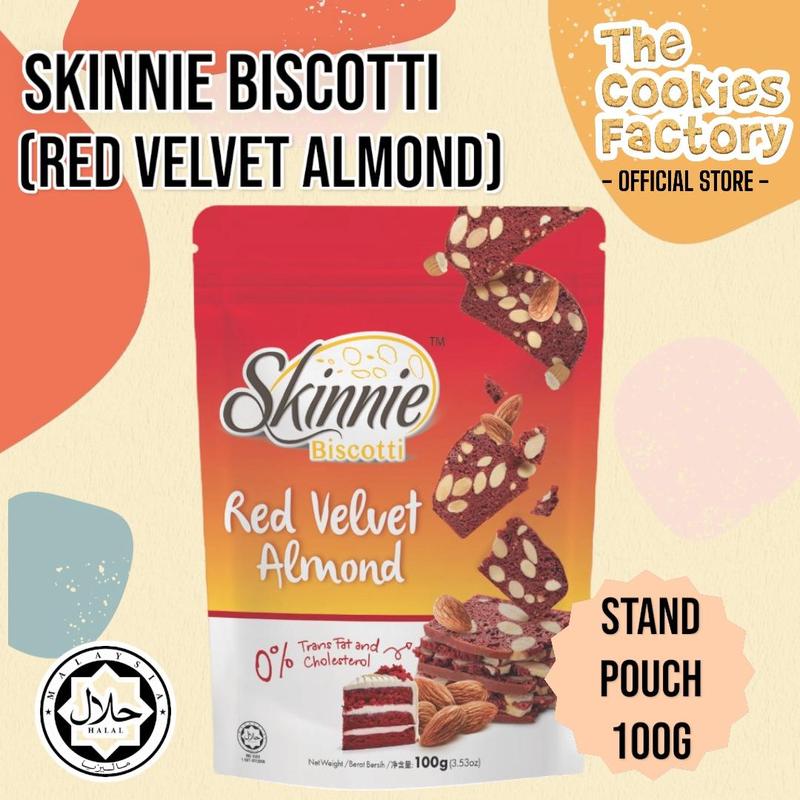 SKINNIE Biscotti: Red Velvet Almond 100G (Stand Pouch) - TikTok Shop ...