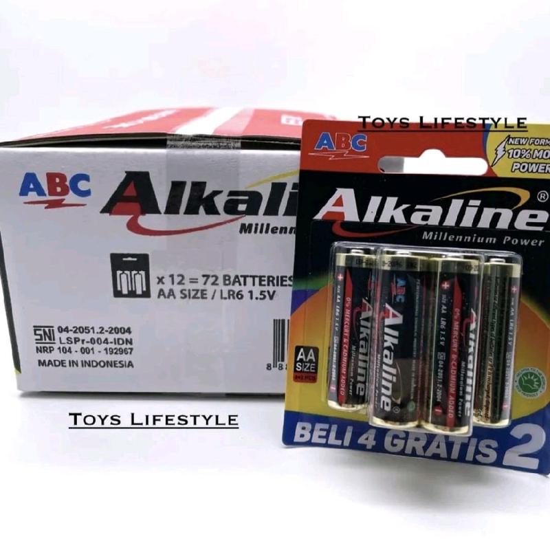 Baterai ABC Alkaline AA (A2) isi 6 pcs - Shop | Tokopedia