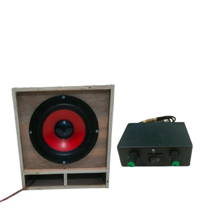 Jual Paket Power Amplifier 5volt & Speaker 6 Inch 80 Watt Box Miniscop ...