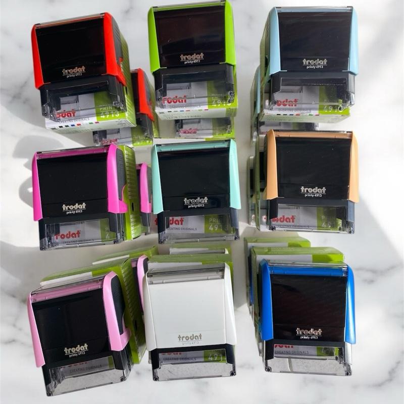 PERSONALIZED TRODAT 4913 SIZE 58*32MM TEXTPLATE UP TO 5-6 LINES ...