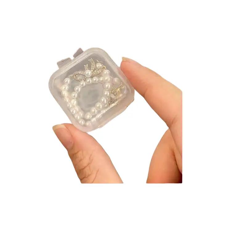 Mini Clear Box Travel Plastic Storage Box Container Lids Empty - TikTok ...