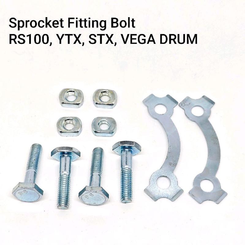 SPROCKET FITTING BOLT FOR RS100 / YTX / STX / VEGA DRUM - TikTok Shop ...