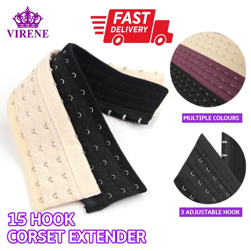 15 Hooks Bengkung Extender Corset Extends Girdle Extension Tool ...