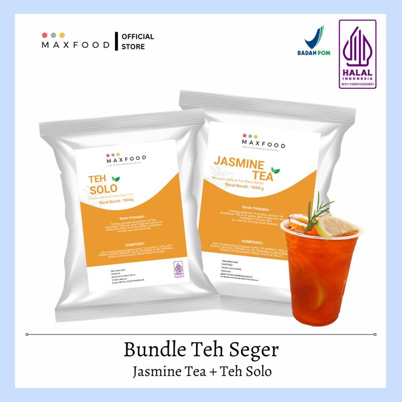 Maxfood - Bundle Bubuk Minuman Teh Seger Jasmine Tea + Teh Solo - Shop ...