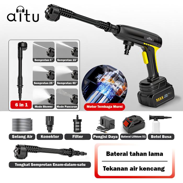 Promo Aitu High Pressure Water Gun – Alat Cuci Steam Mobil Motor ...