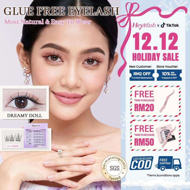 【Heyelash】 #Dreamy Doll 10-12mm Self-Adhesive Eyelashes Paling - TikTok ...