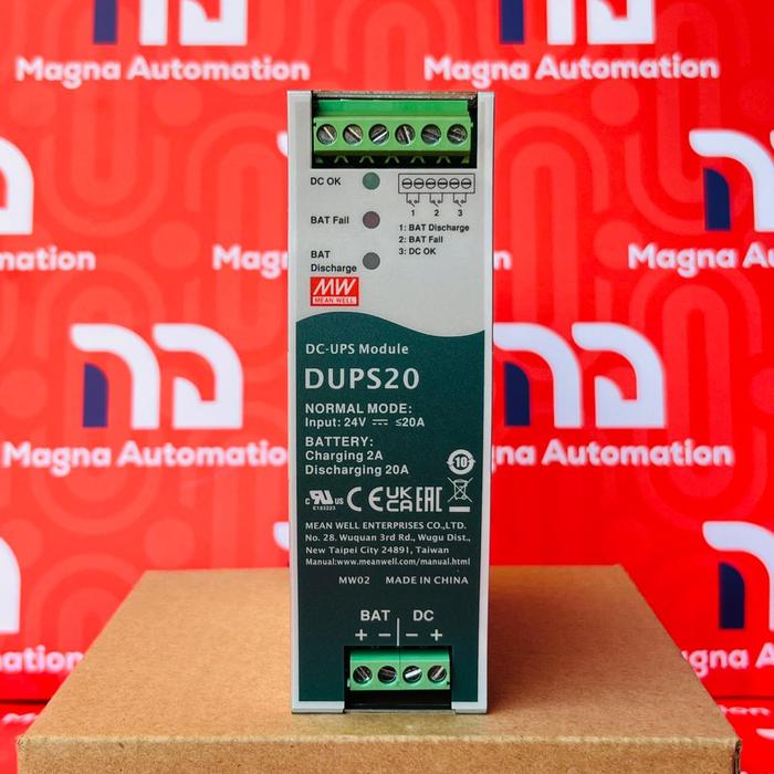 Jual UPS Modul tanpa PSU 24V DC 20A Meanwell DUPS20 - Jakarta Selatan ...
