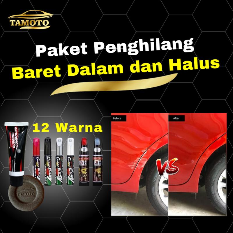 Paket Kompon Spidol baret mobil Rubbing compound Penghilang baret ...
