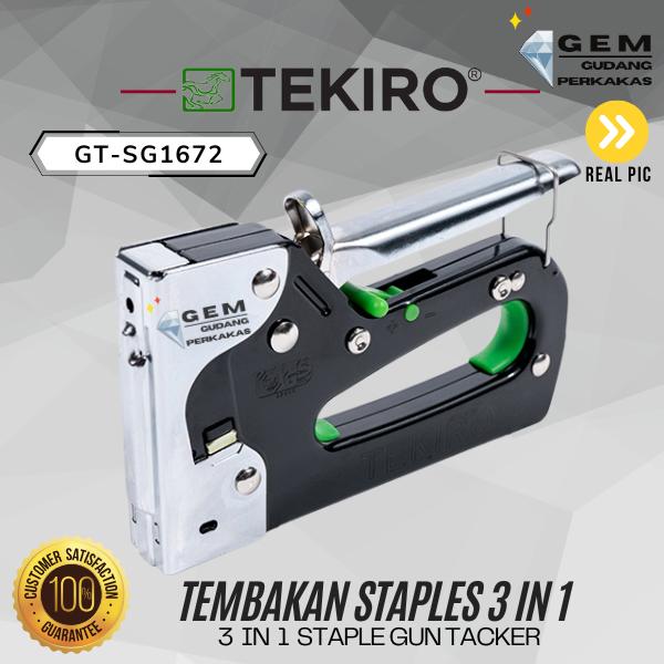 Jual TEKIRO GT-SG1672 3 IN 1 STAPLE GUN TACKER / Tembakan Staples 3 IN ...