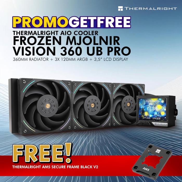 Promo [PROMO FREE-AN] THERMALRIGHT CPU AIO COOLER FROZEN MJOLNIR VISION ...