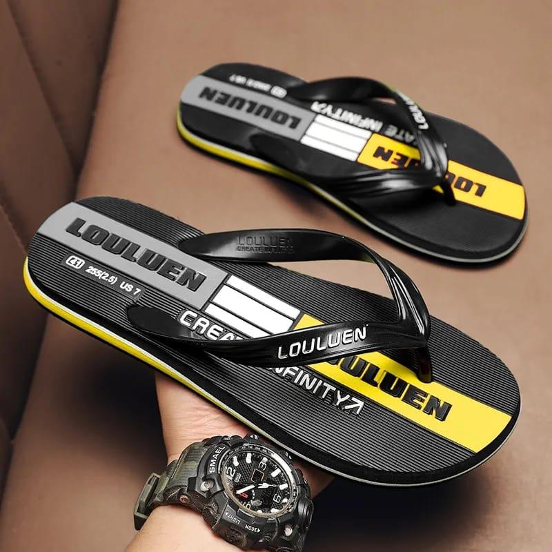 Sandal Jepit Kasual Sendal Pria Model Distro Louluen Terbaru - Shop ...
