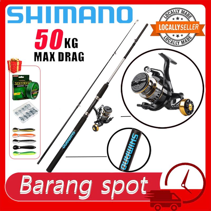 SHIMANO Fishing Rod Set Barang Mancing Set Fishing Combo Set - TikTok ...