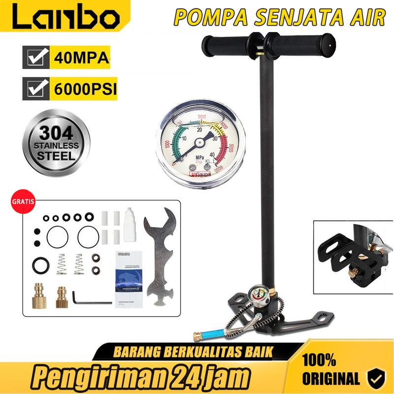 Pompa Pcp 6000Psi Pompa Tangan Tekanan Tinggi 3 Pompa Udara Tahap Untuk ...