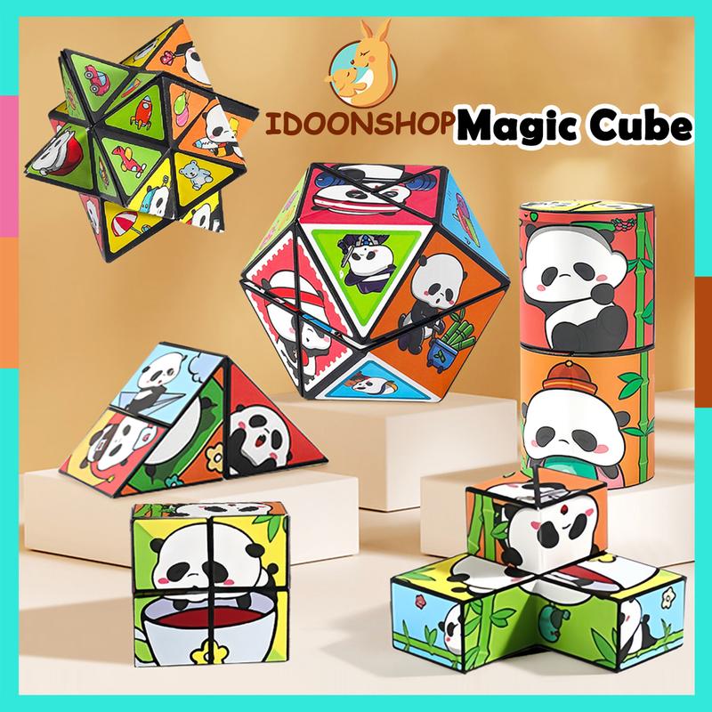 IDOON Cute Panda Magic Cube 3D Educational Intelligent Folding - TikTok ...