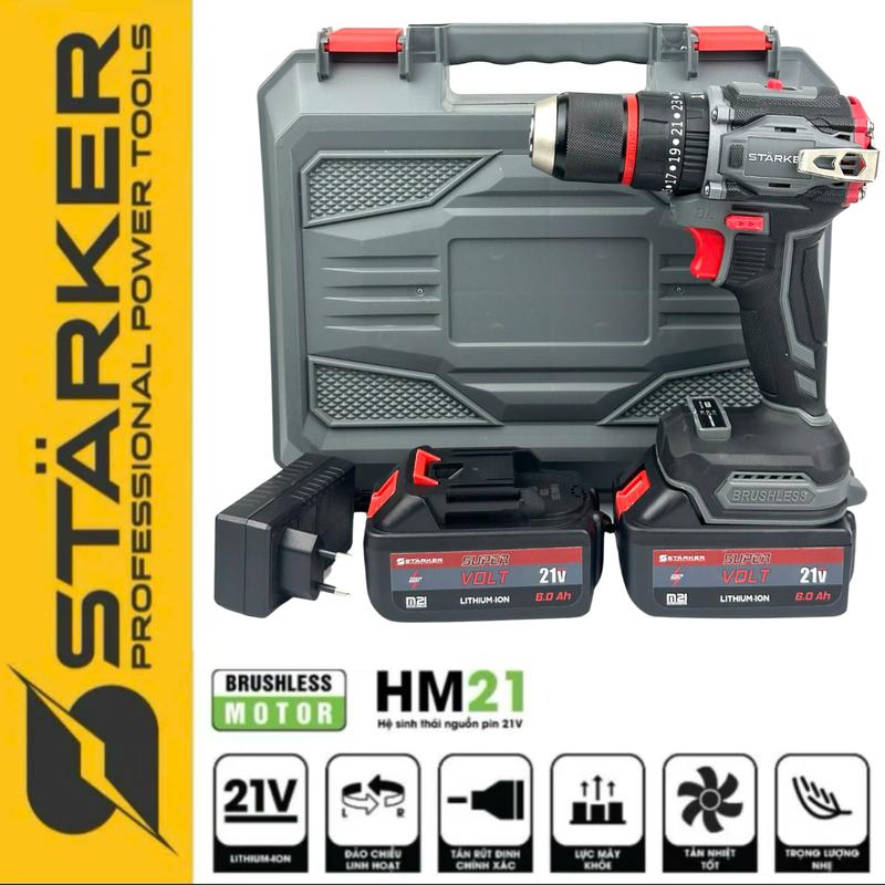 Máy Khoan Pin STARKER SK-DR1368VNA Bộ 2Pin Đầu Autolook 13mm - TikTok ...