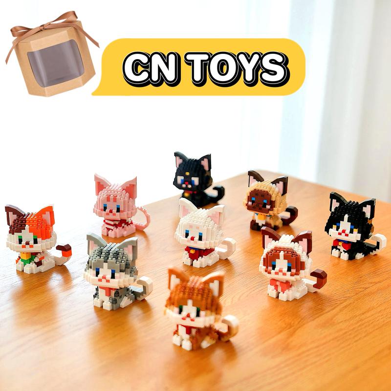 Mainan Blok Kucing Hewan Lucu Seri Hari Haiwan Peliharaan Nano - TikTok ...