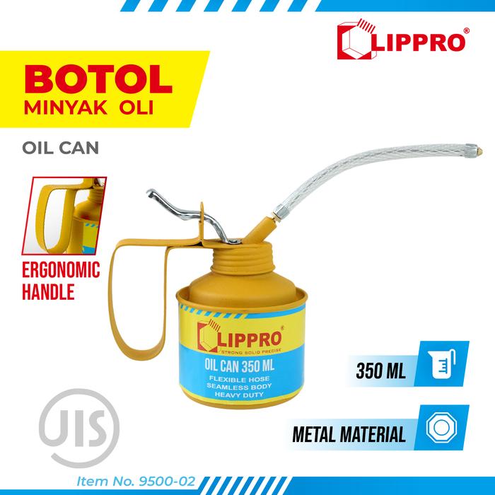 Jual Lippro Oil Can 350ml – Botol Oli Pompa Kaleng Tahan Tekanan untuk ...