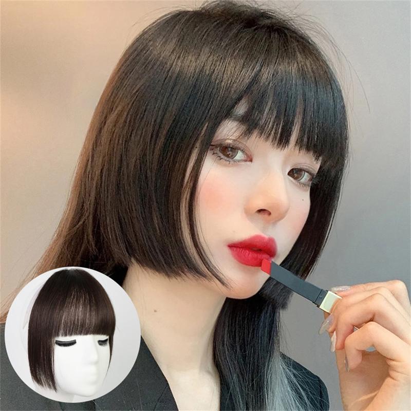 YOUJ ick Bangs Female Natural Invisible Side Wig for Women W - TikTok ...