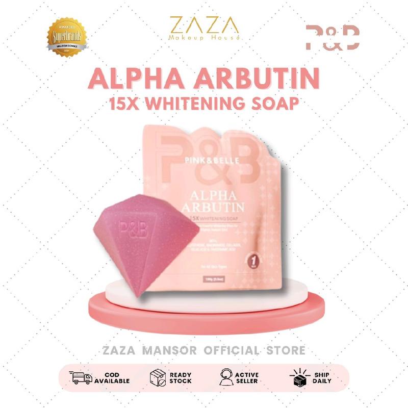 PINK&BELLE Sabun Alpha Arbutin 15x Whitening Soap - TikTok Shop Malaysia