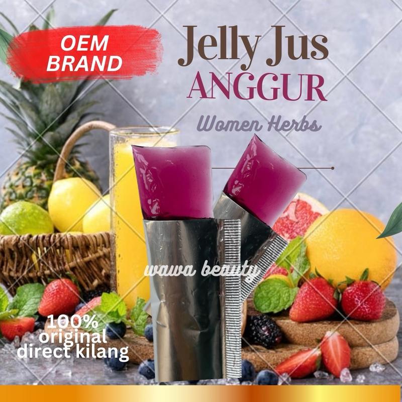 10 SACHET JELLY JUS ANGGUR 15ml oem brand - TikTok Shop Malaysia