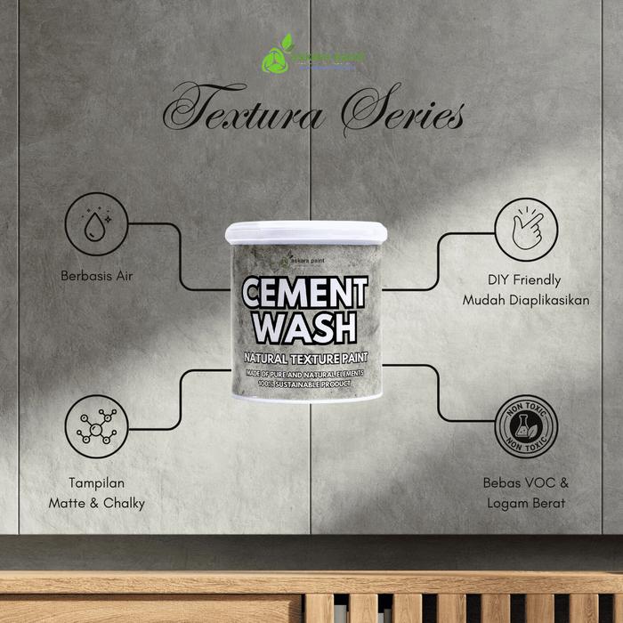 Jual Cat Tekstur Askara Textura Cementwash – DIY Friendly Motif Semen ...