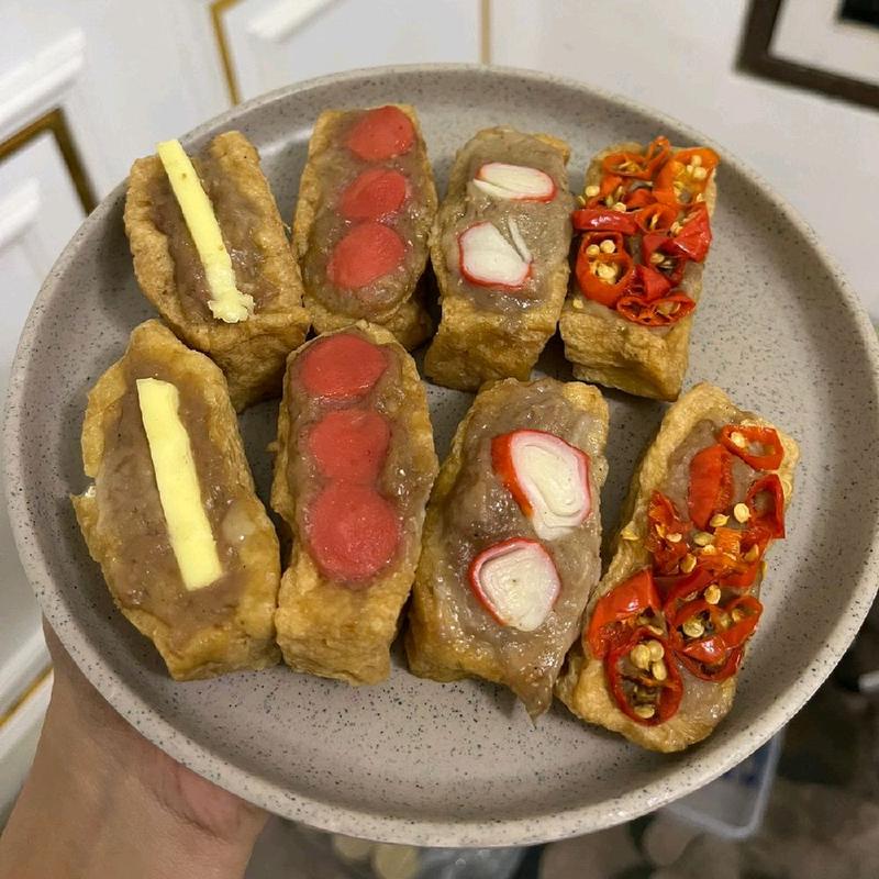 Tahu Topping mix isi 8 + saos bangkok / sambal petis - Shop | Tokopedia