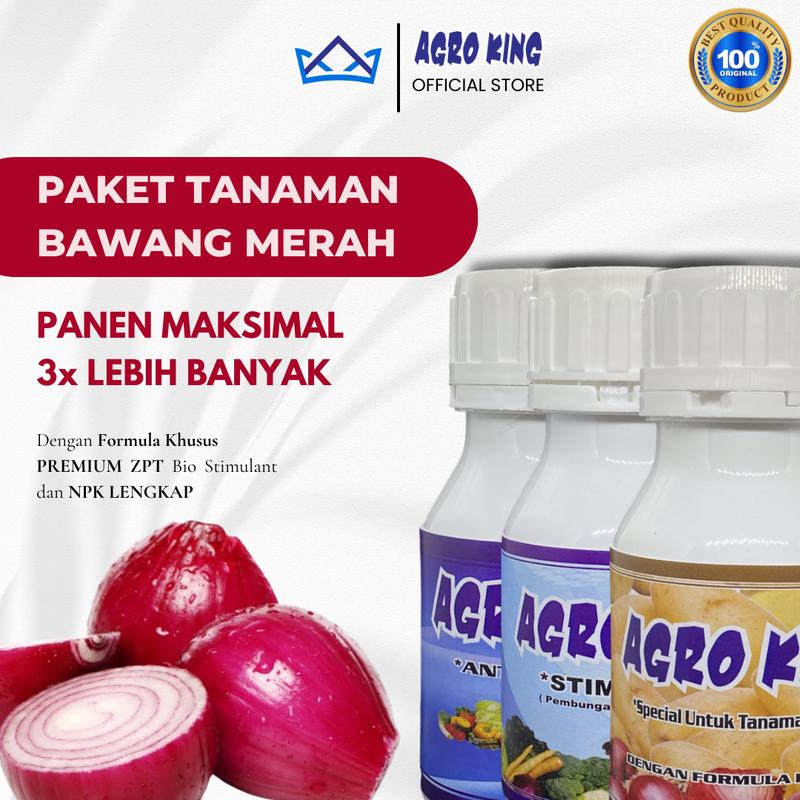 AGRO KING - Paket Tanaman Bawang Merah- Hormon ZPT Nutrisi pertumbuhan - Shop | Tokopedia