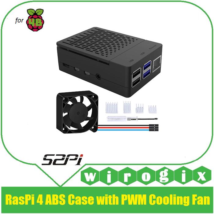 Jual Raspberry Pi 4 - ABS Case with PWM Cooling Fan - Kab. Bandung ...