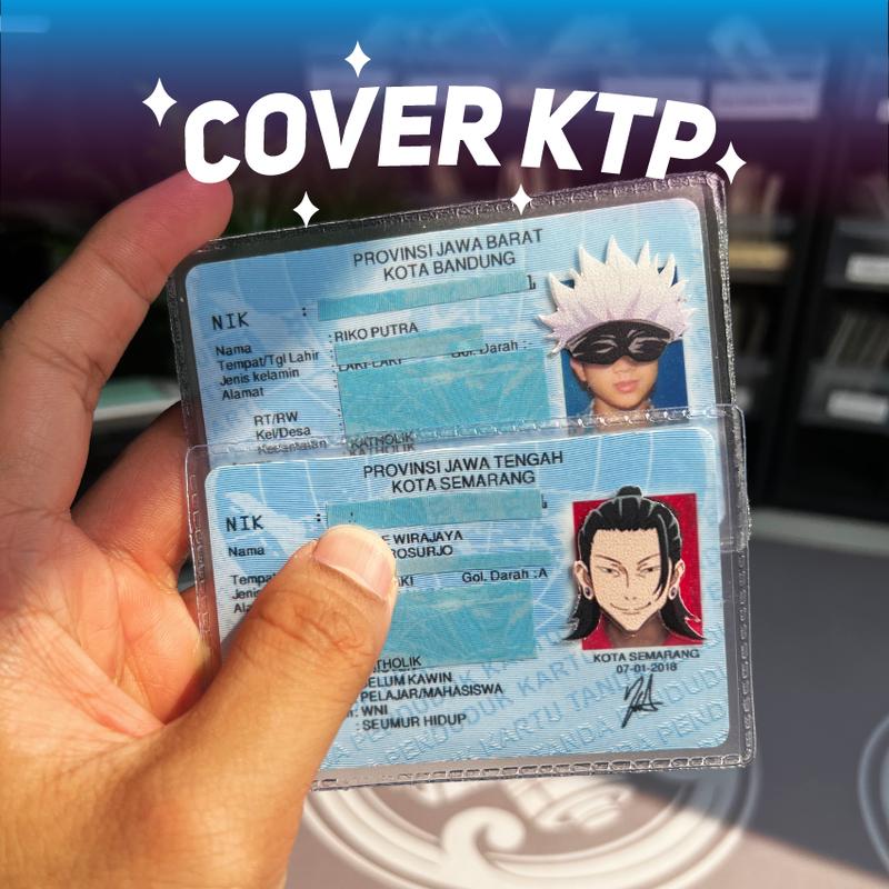Sampul Pelindung Kartu Anti Gores Untuk KTP ID CARD Design Anime - Shop ...
