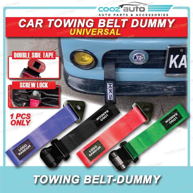 Universal Car Front Rear Towing Strap Belt Strip Bumper Tow Hook ...