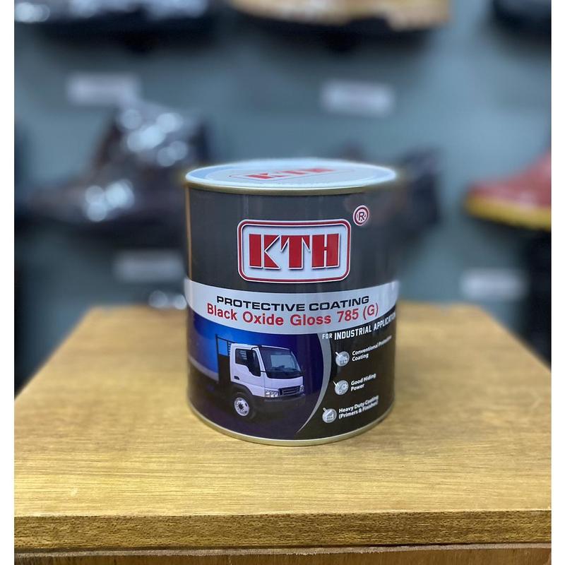1L KTH 785g gloss black paint cat besi / cat hitam matte / cat - TikTok ...