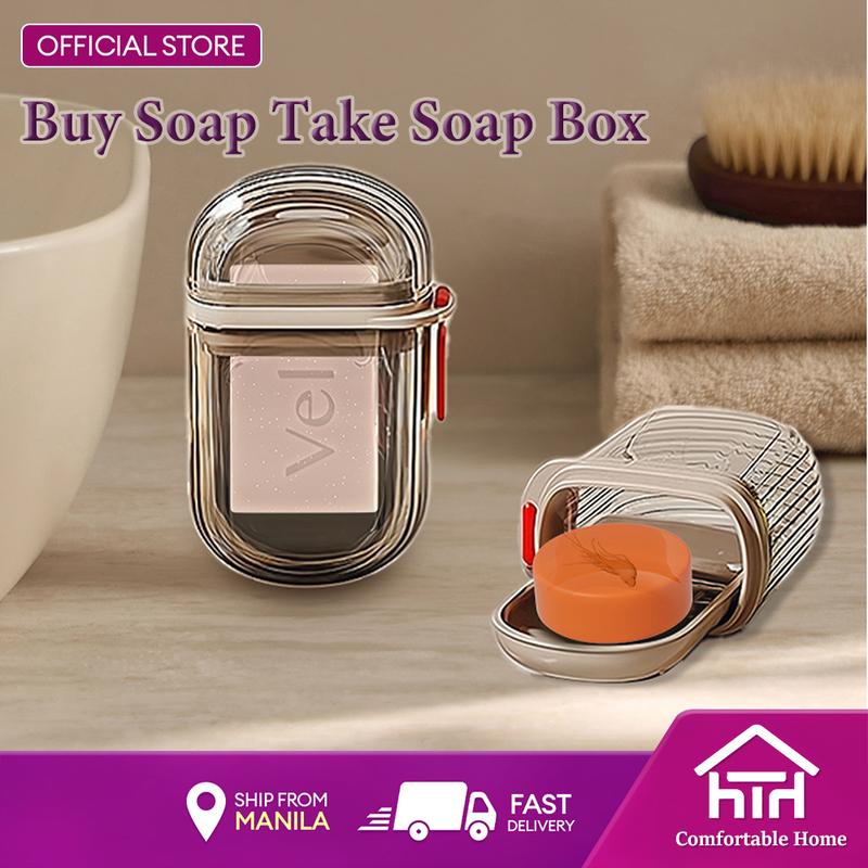 【Soap Box Set】Portable Double Sealed with Lid Drainable Soap - TikTok ...