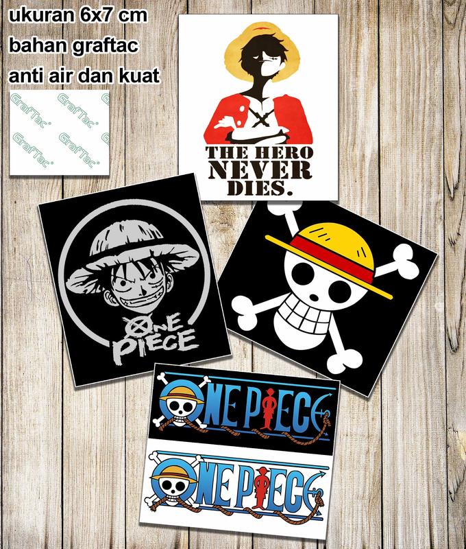 stiker ONE PIECE 4PCS STICKER ANIME WANPIS Paper - Shop | Tokopedia
