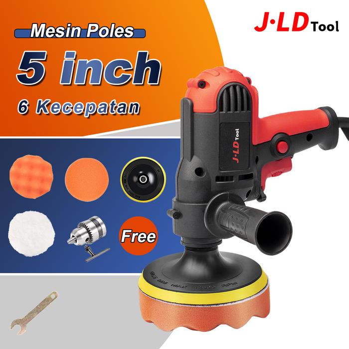 Promo JLD Mesin Poles Mobil Motor 440W Polisher 5 Inch Alat Disc Disk ...