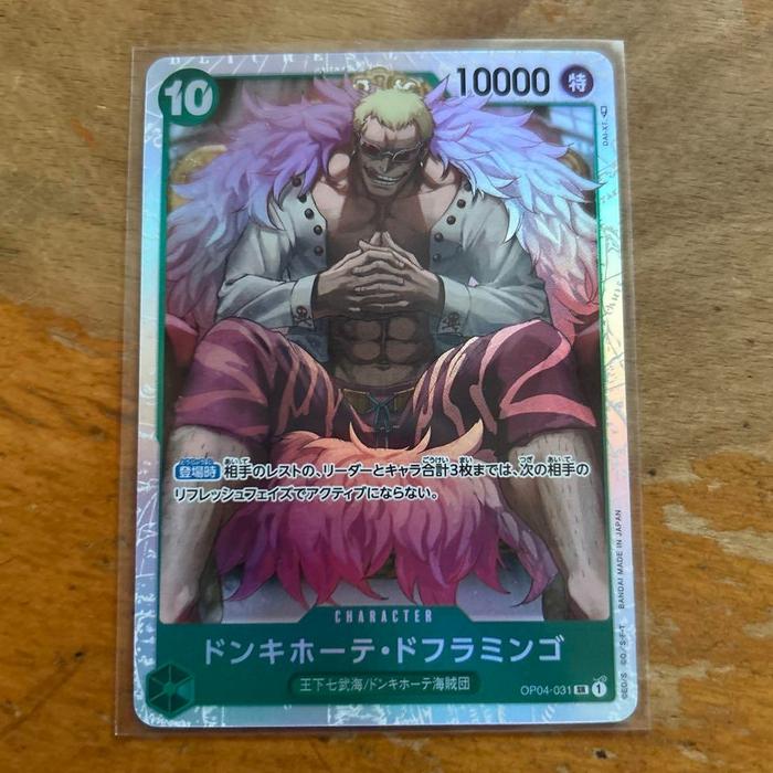 Jual Donquixote Doflamingo OP04-031 SR GREEN One Piece Card Game OPTCG ...