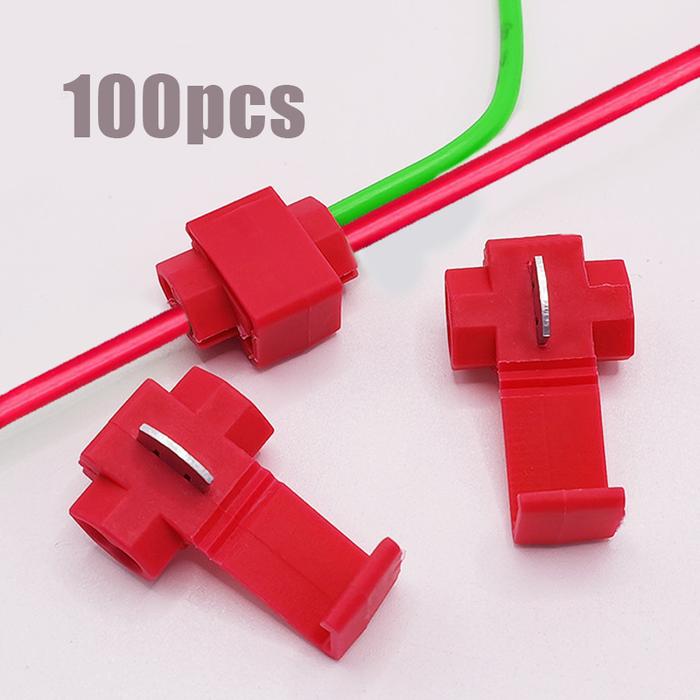 Promo 100pcs Konektor Kabel Jumper Snap Scotch Lock Pengaman Kabel ...