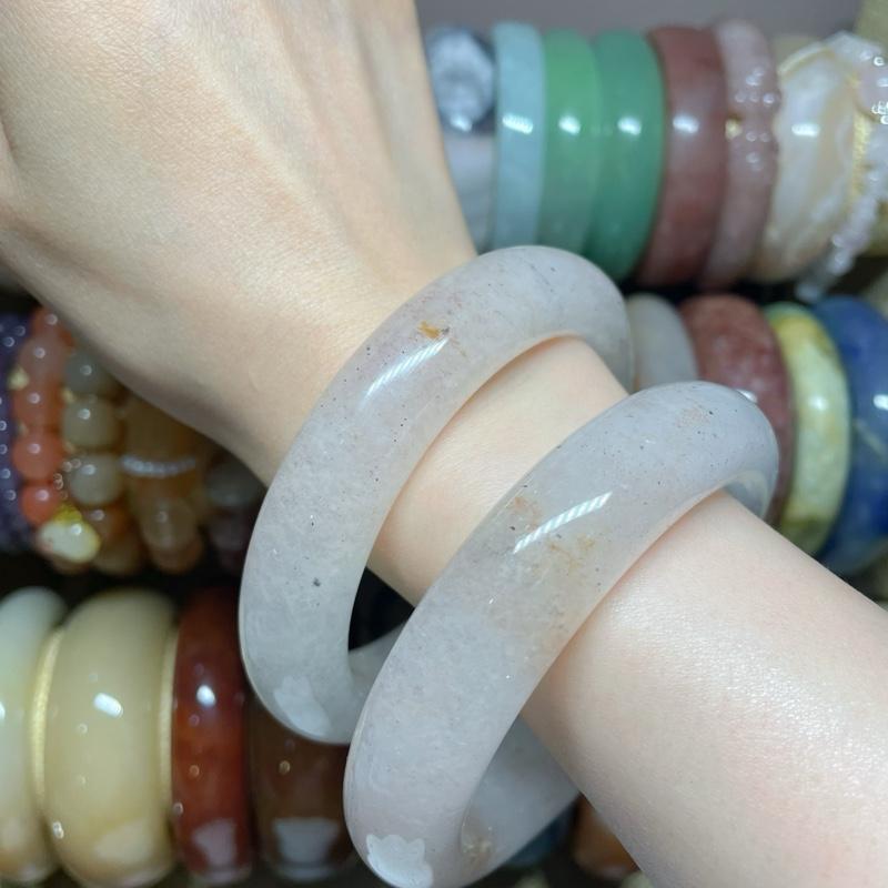 59/62mm Icy Shetai Jade Bangle Natural Gelang Jewelry - TikTok Shop ...