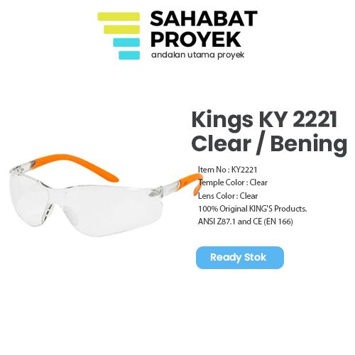 Kacamata Safety King's Ky 2221 Clear Bening KY2221 Bening Kings ...