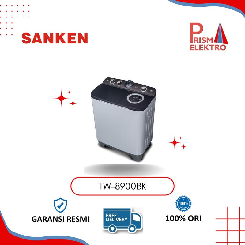 SANKEN MESIN CUCI SANKEN TW 8900 BK 8KG 2 TABUNG TW8900BK - Shop ...
