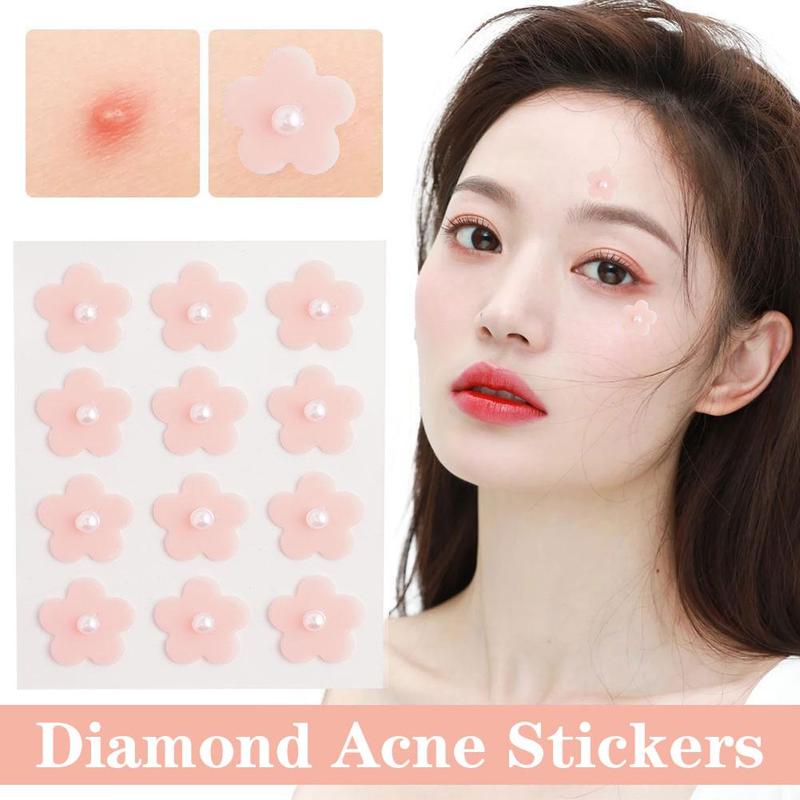 Tampalan jerawat hidrokoloid, bunga berbentuk hati berwarna-warni ...