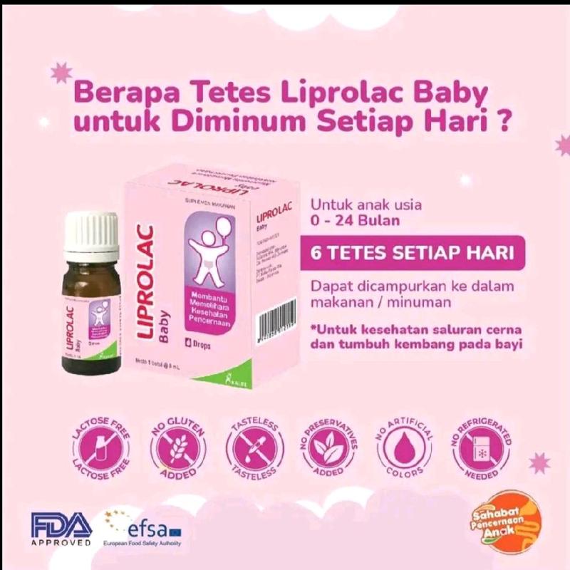 Vitamin LIPROLAC Baby Drop 8ml - Suplemen Vitamin Probiotik dan - Shop ...