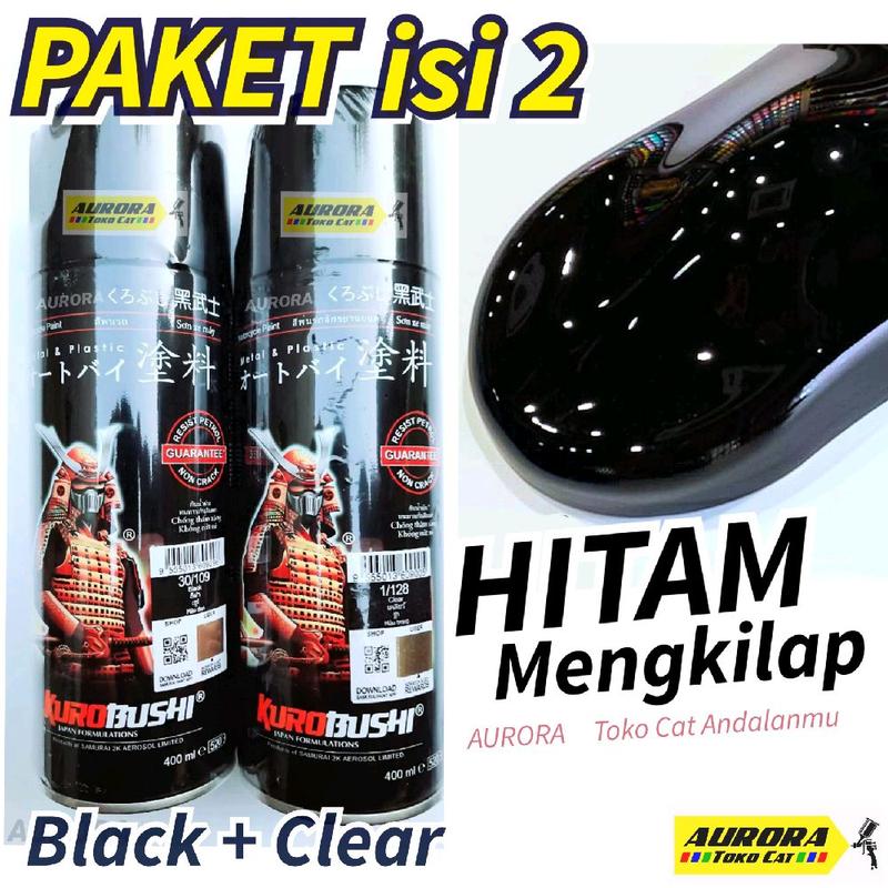 PAKET Samurai Paint Hitam Mengkilap | Black 109 + Clear 128 - Shop ...