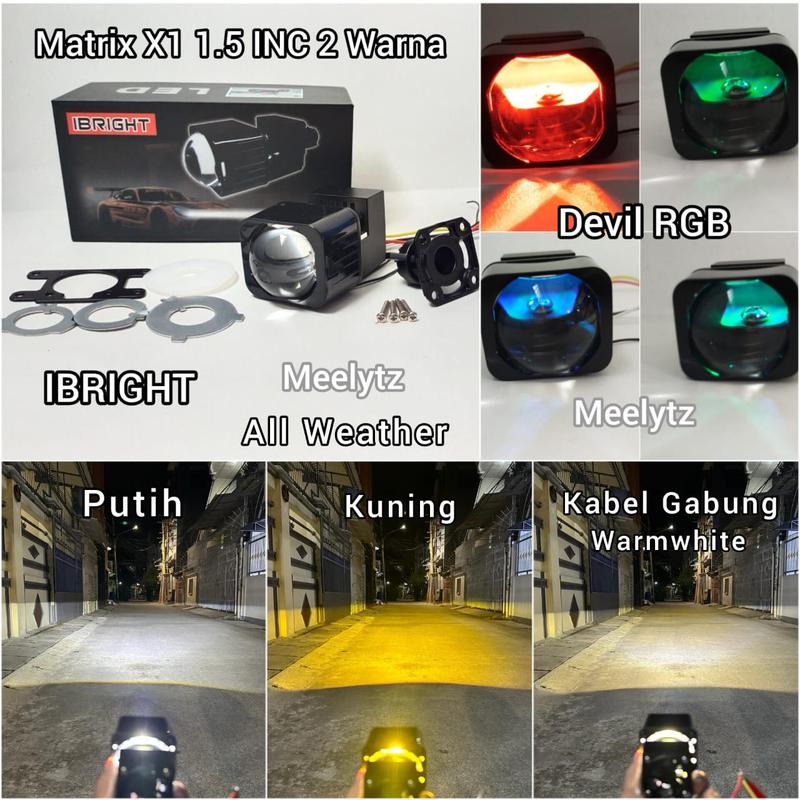 Projector Biled Matrix X1 1,5inc 2 Warna All Weather Devil eye - Shop ...